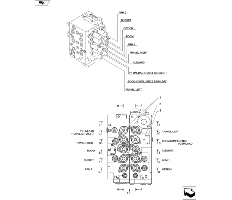 01-017(02) VALVE INSTALLATION-2 SK130-8 SK140LC Excavator Parts Number ...