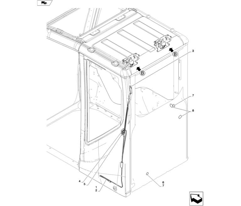01-062(12) CAB INSTALLATION-2 SK130-8 SK140LC Excavator Parts Number ...
