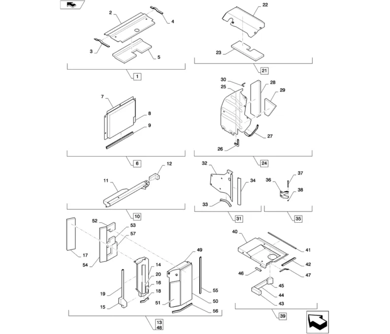 01-069(08) GUARD INSTALLATION-2 SK130-8 SK140LC Excavator Parts Number ...