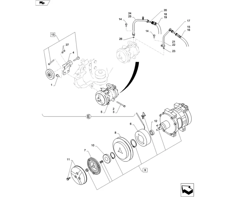01-080(03) AIR CONDITIONING-2 SK130-8 SK140LC Excavator Parts Number ...