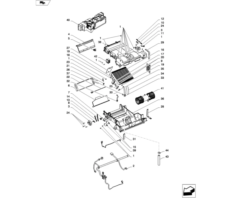 01-080(05) AIR CONDITIONING-2 SK130-8 SK140LC Excavator Parts Number ...
