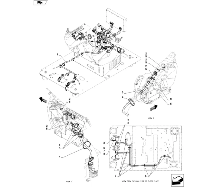 01-084(01) HARNESS ASSEMBLY, UPPER-2 SK130-8 SK140LC Excavator Parts ...