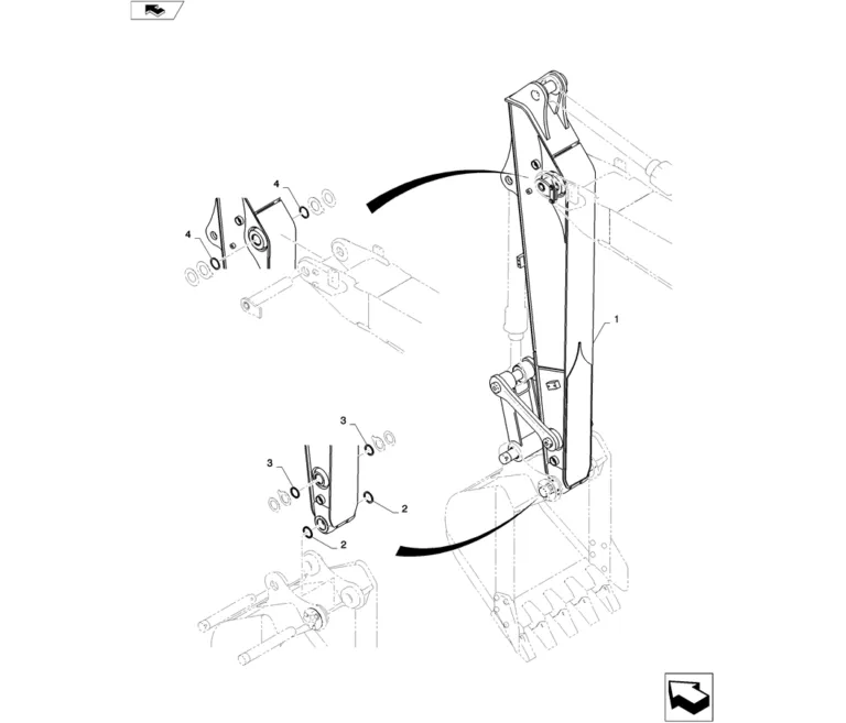 03-009(01) ARM 2.38M-2 SK130-8 SK140LC Excavator Parts Number ...