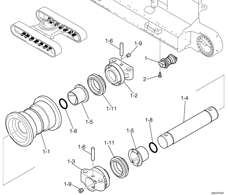 03-06-01(00) TRACK ROLLER ASSEMBLY (HIGH & WIDE) (LS64DU0009F1)-SK460-8 ...