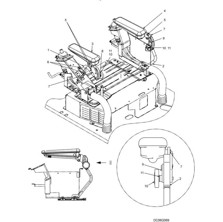 1.029(01) ARM REST YN25M01183F1-SK350-8 Kobelco Excavator Parts Number ...