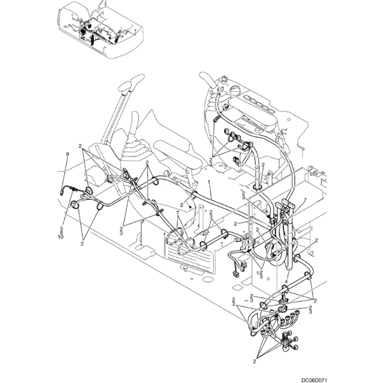 1.090(00) HARNESS ASSEMBLY, UPP PLATE, FLOOR LC13E00049F1-SK350-8 ...