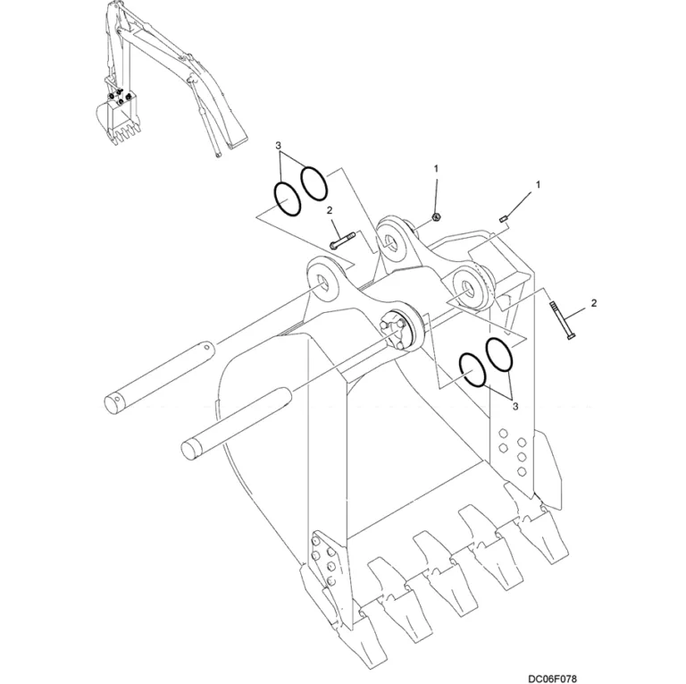 3 029 00 Bucket Installation Long Reach Ym61b00002f1 Sk350 8