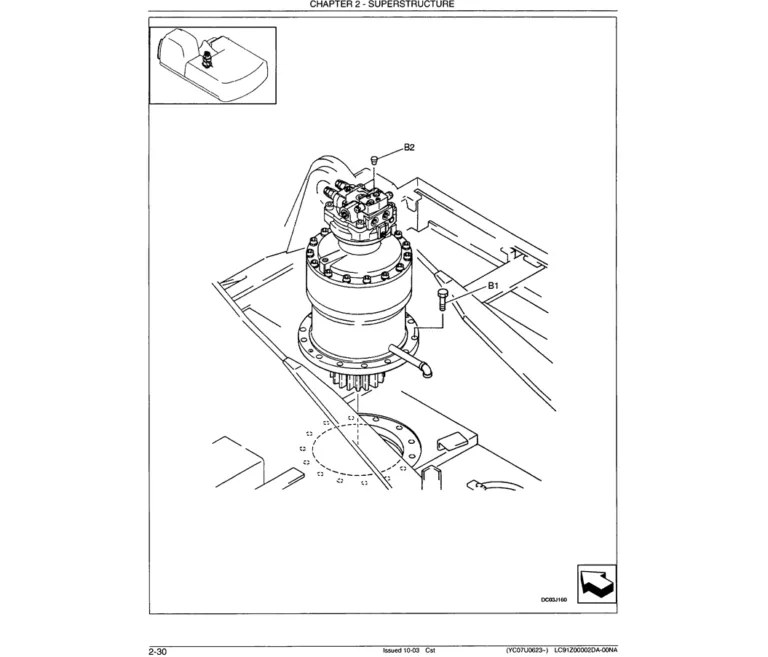 01-019 SWING MOTOR INSTALLATION-SK330LC-6E SK330-6E SK350LC-6E Kobelco ...