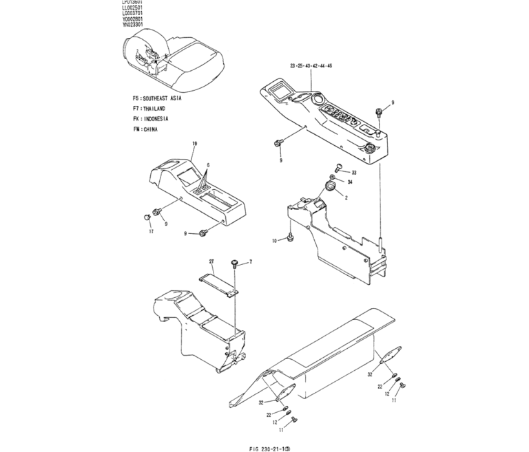 01-036PANEL ASSY, INSTRUMENT-Kobelco SK200-3 SK200LC-5 SK200 Excavator ...