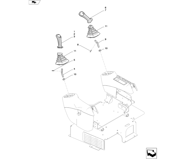 01-050(03)CONTROLS, OPERATORS-SK235SR-2 SK235SRLC-2 SK235SR Kobelco ...