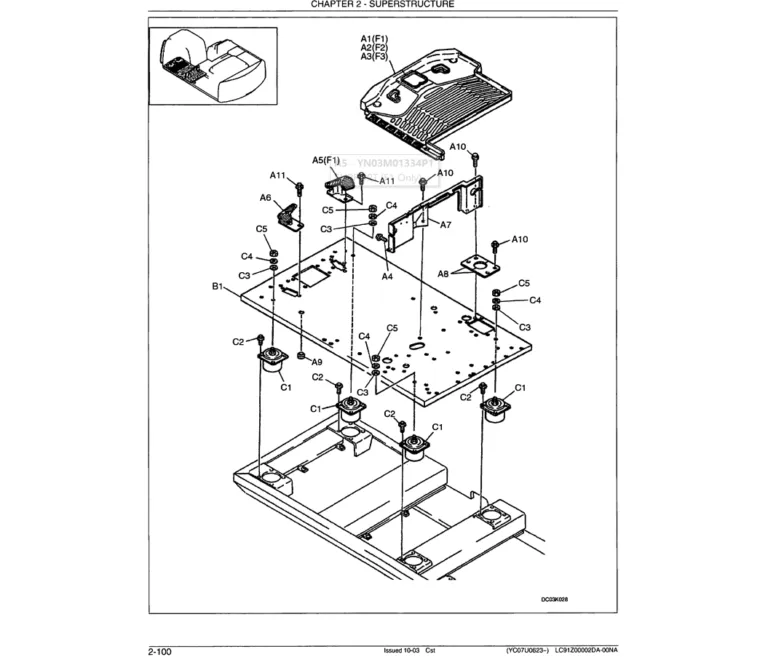 01-055 FLOOR PLATE GROUP-SK330LC-6E SK330-6E SK350LC-6E Kobelco ...