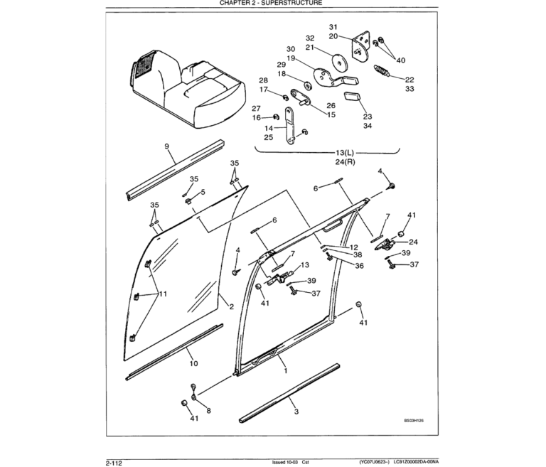 01-059 FRONT WINDOW ASSEMBLY-SK330LC-6E SK330-6E SK350LC-6E Kobelco Excavator Parts Number ...
