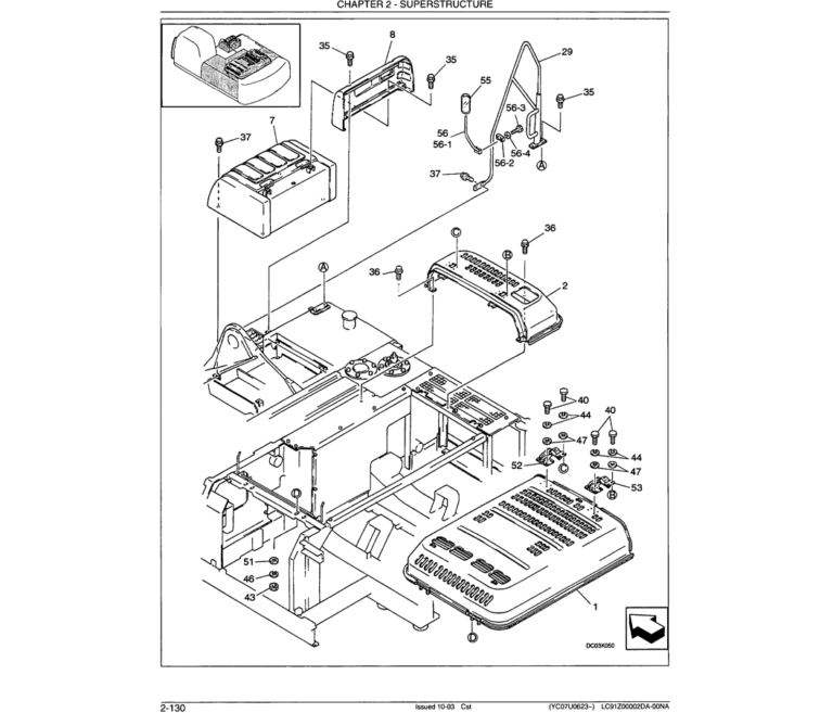 01-067 GUARD INSTALLATION-SK330LC-6E SK330-6E SK350LC-6E Kobelco Excavator Parts Number ...