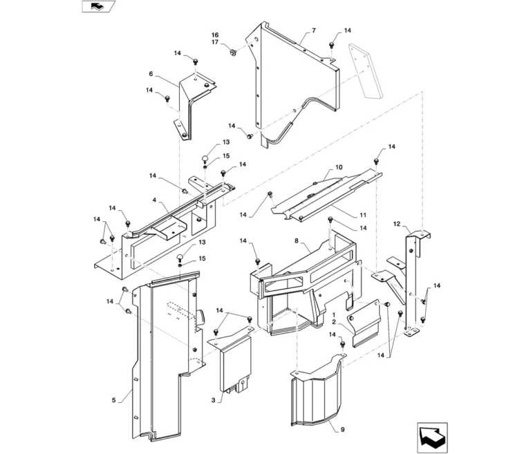 01-069(12)GUARD INSTALL-SK235SR-2 SK235SRLC-2 SK235SR Kobelco Excavator ...