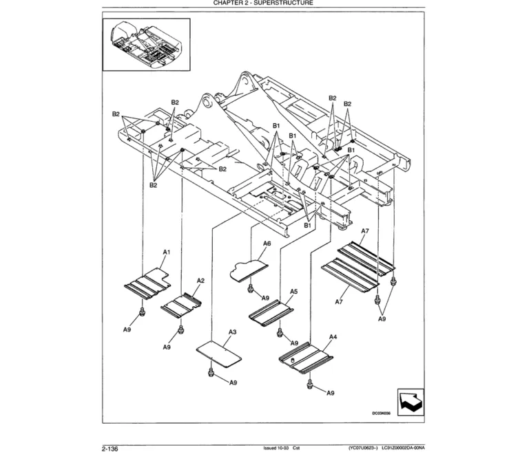01-070 COVER ASSEMBLY, UNDER-SK330LC-6E SK330-6E SK350LC-6E Kobelco ...