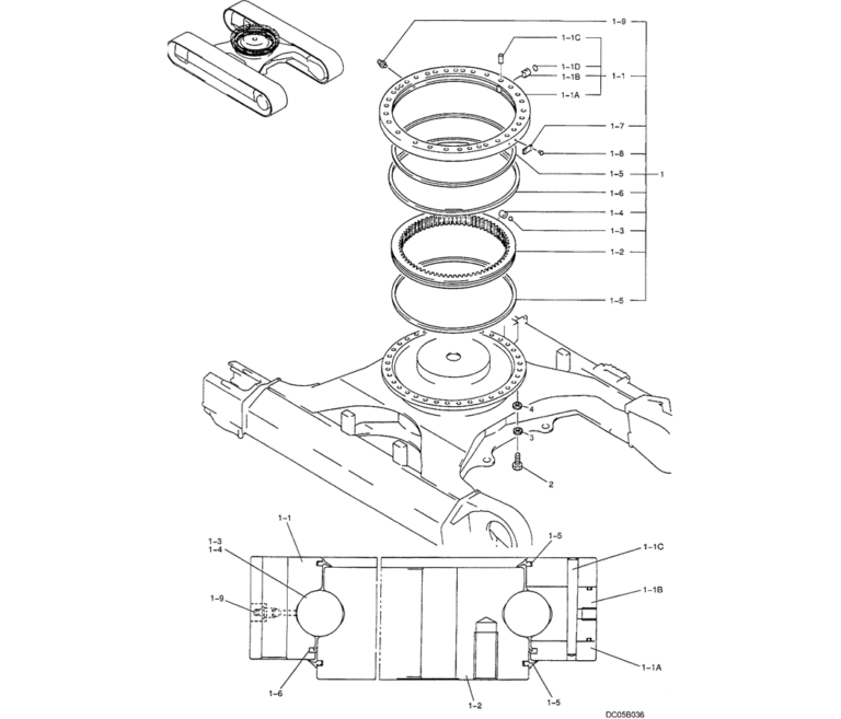 02-007 SLEWING RING ASSEMBLY (HIGH AND WIDE)-SK330LC-6E SK330-6E ...