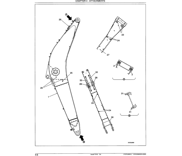 03-005 BOOM ASSEMBLY MASS EXCAVATOR-SK330LC-6E SK330-6E SK350LC-6E ...