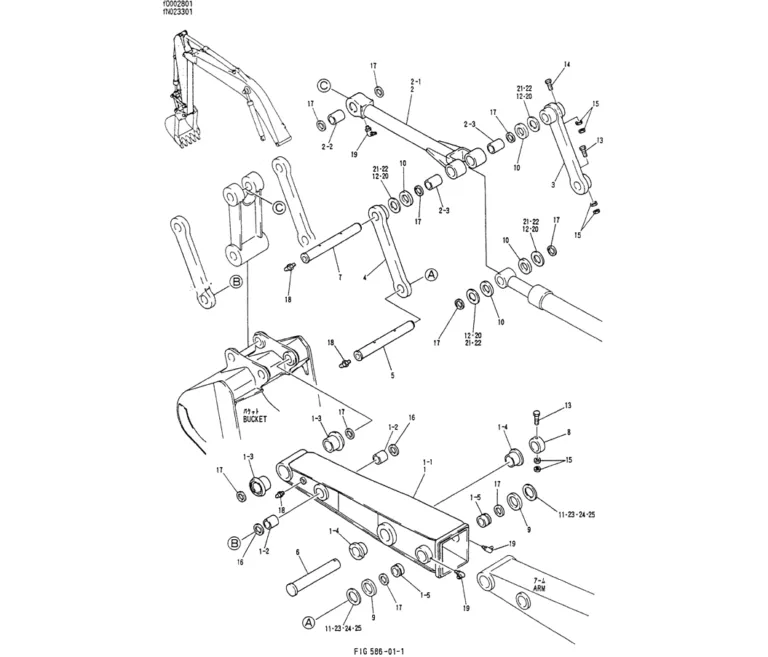 05-018ARM ASSY, EXTENSION-Kobelco SK200-3 SK200LC-5 SK200 Excavator ...