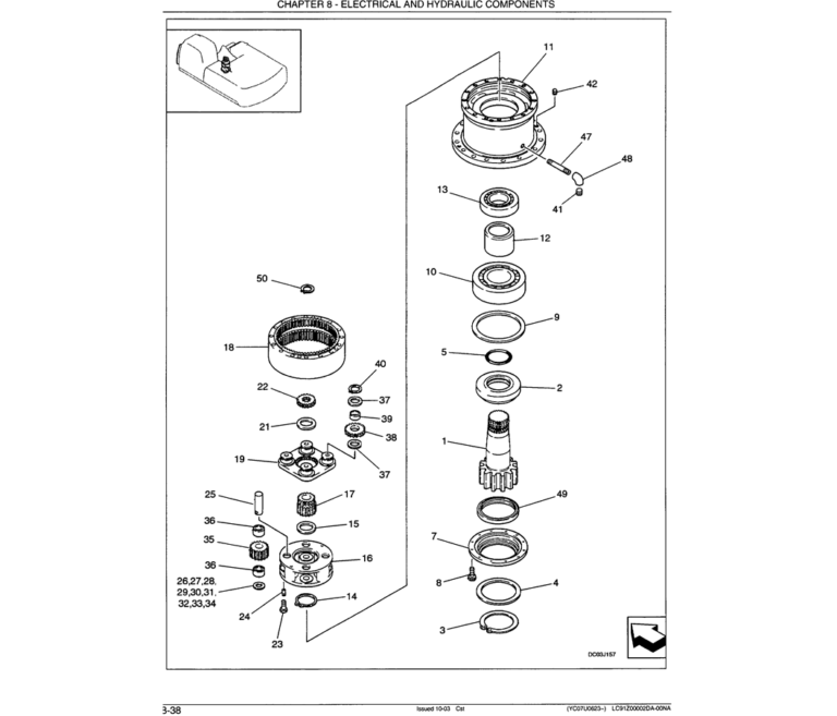 07-016 SWING REDUCTION UNIT ASSEMBLY-SK330LC-6E SK330-6E SK350LC-6E ...
