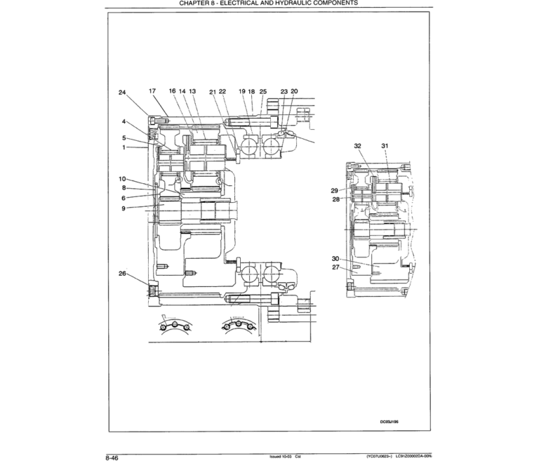 07-020 PROPELLING REDUCTION ASSEMBLY-SK330LC-6E SK330-6E SK350LC-6E ...