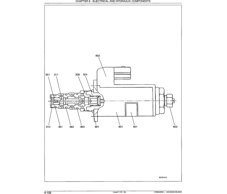 07-048 SOLENOID VALVE ASSEMBLY P/N YB35V00005F1-Kobelco SK480LC-6E ...