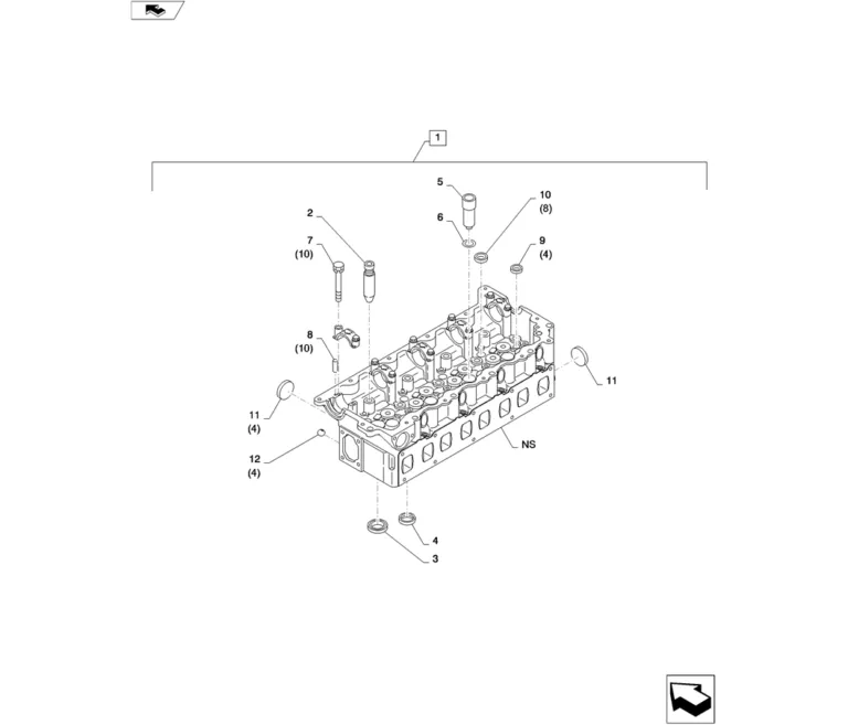 08-006(01)CYLINDER HEAD HINO J05E-SK235SR-2 SK235SRLC-2 SK235SR Kobelco ...
