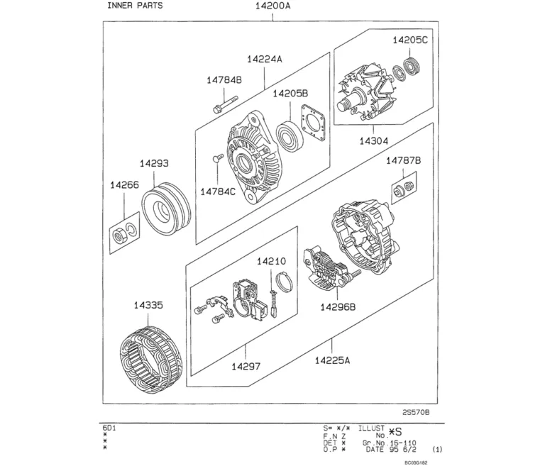 08-036(02) ALTERNATOR AND REGULATOR-SK330LC-6E SK330-6E SK350LC-6E ...