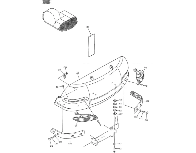 01-002 COUNTERWEIGHT ASSY-Kobelco SK120LC-5 SK120-V SK120LC-3 Excavator ...
