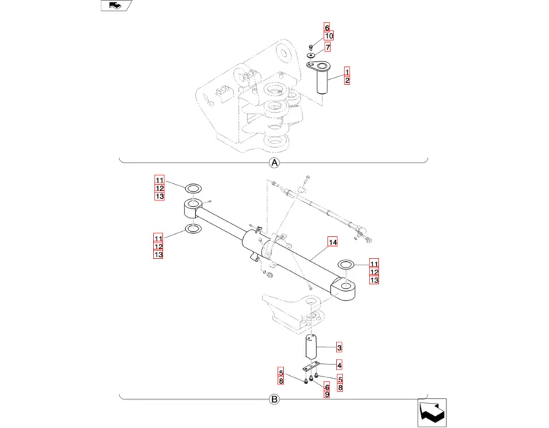 01-004(01) CYLINDER INSTALLATION-Kobelco SK80MSR SK80CS-2 SK80CS-1E ...