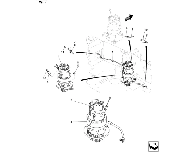01-016(01) SWING MOTOR INSTALLATION-Kobelco SK80MSR SK80CS-2 SK80CS-1E ...
