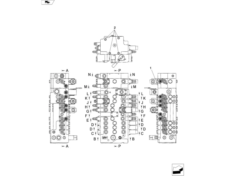 01-017(02) HYDRAULIC VALVE CONTROL -Kobelco SK80MSR SK80CS-2 SK80CS-1E ...