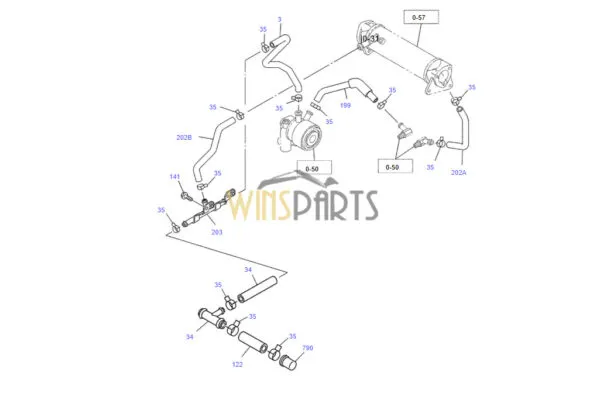 ISUZU 4LE2 ENGINE PARTS KOBELCO SK75-8 SK70SR-2