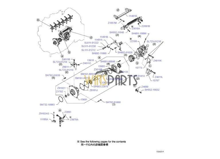 HINO P11C ENGINE TYPE P11CVN-KSDH P11CVN-KSUH KOBELCO