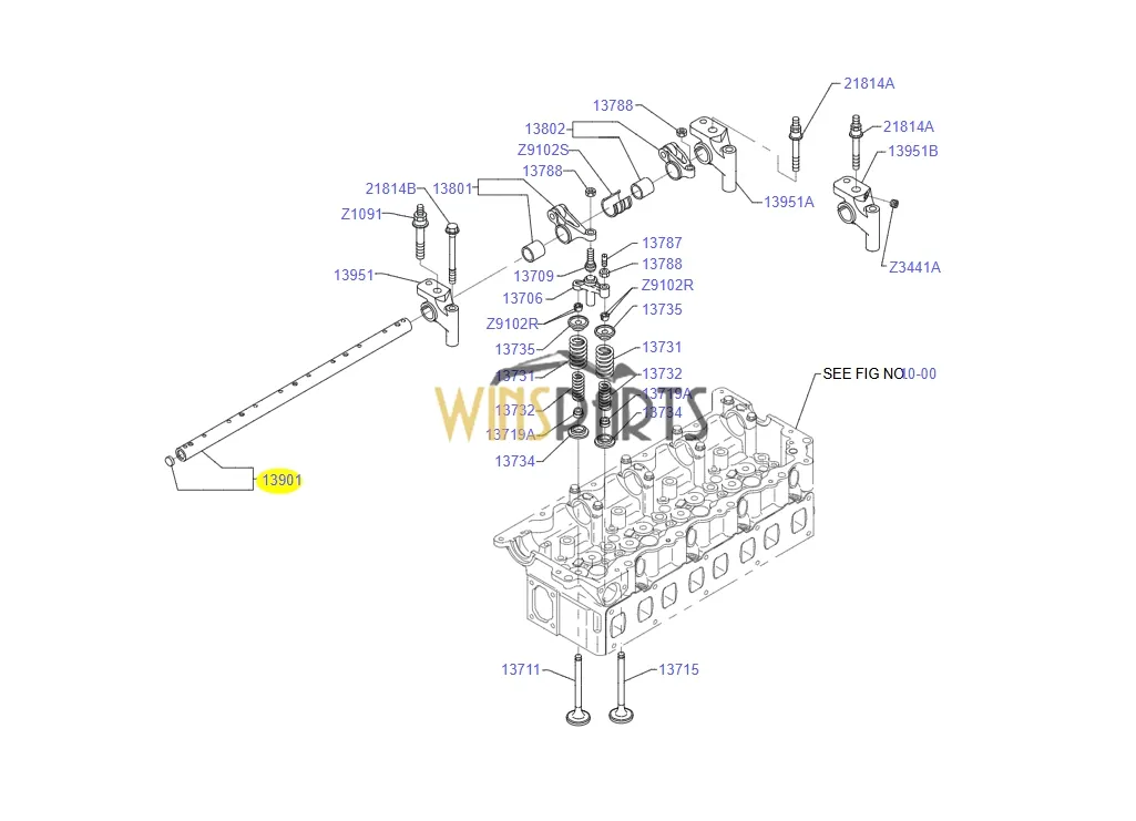 VH13501E0240 13501-E0240 CAMSHAFT AND IDLE GEAR Kobelco SK210-8